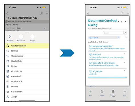 Dynamics 365 Mobile Support For Documentscorepack