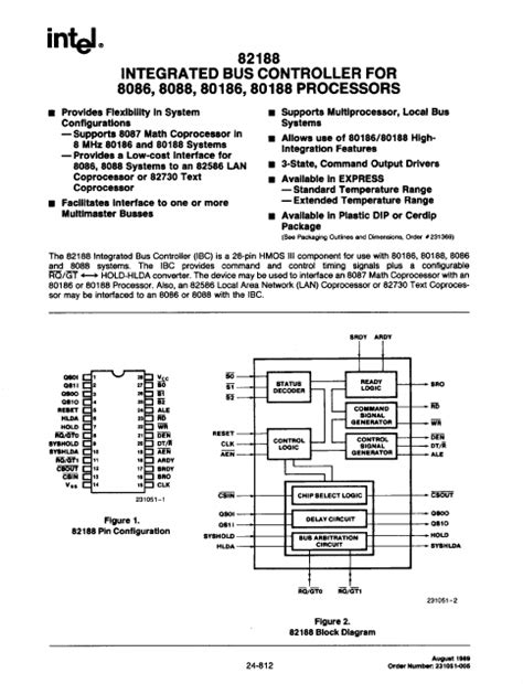 82188 Datasheet Pdf Intel Integrated Bus Controller Specs Datasheet4u