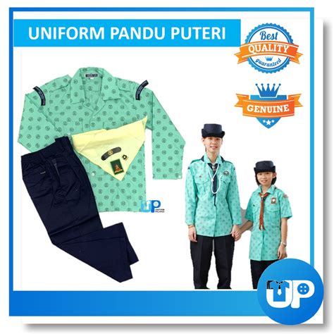 Pakaian Seragam Pandu Puteri Tunas Pandu Puteri Pakai