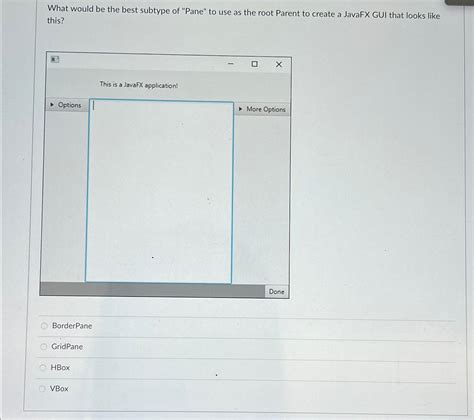 Solved What Would Be The Best Subtype Of Pane To Use As