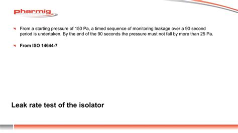 Operation Of Sterility Testing Isolators And Validation Issues PPT