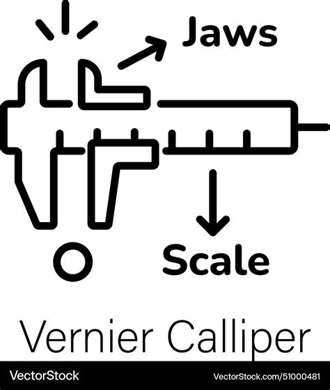 Vernier Calliper Royalty Free Vector Image Vectorstock