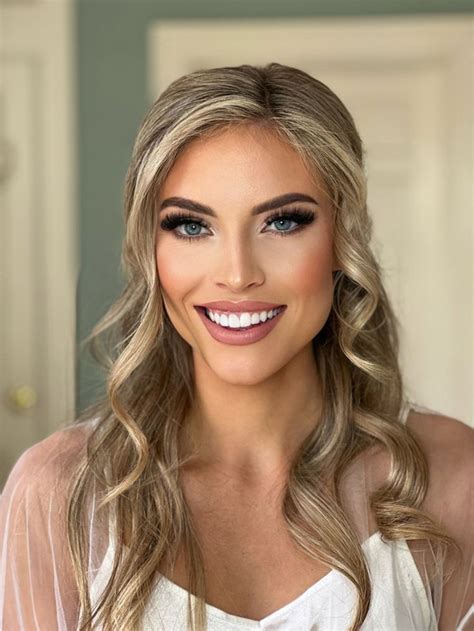 Soft Bridal Glam Bridesmaid Hair Makeup Glam Wedding Makeup Bridal
