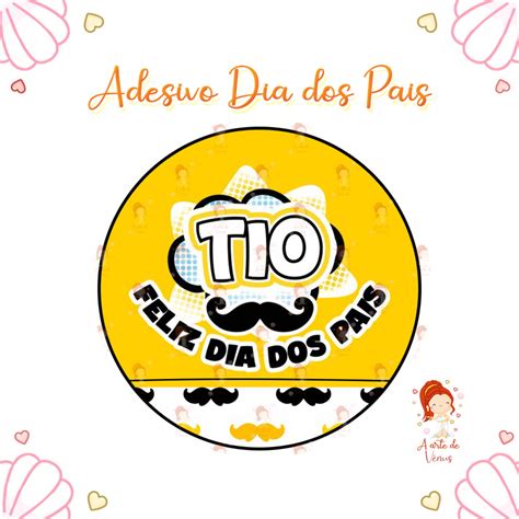 Adesivos Dia Dos Pais Personalizados 5x5 Elo7