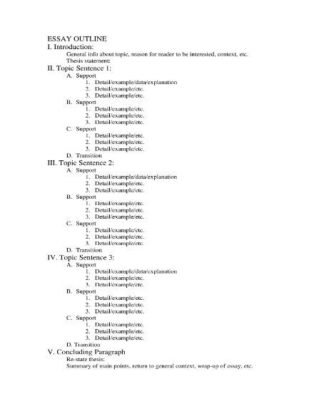 10 Outline Examples Format Sample Examples