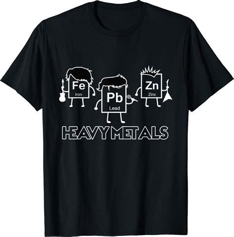 Heavy Metals Periodic Table Funny Science Chemistry T T Shirt