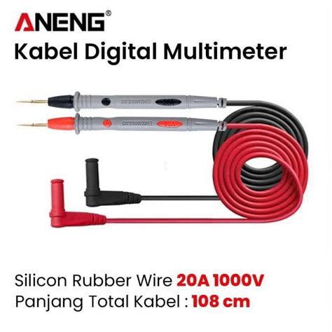 Jual Kabel Digital Multimeter Tespen Silicon Rubber Wire 20a 1000v
