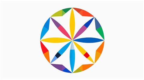 Geometric Linear Peace Symbol Network Vector Illustration Premium Ai