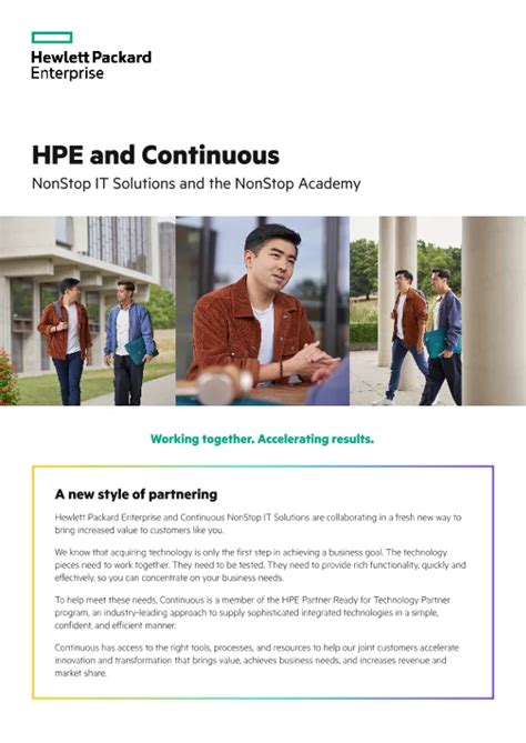 Hpe And Continuous Nonstop It Solutions And The Nonstop Academy
