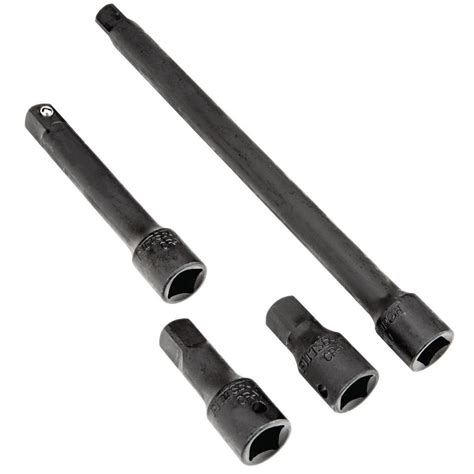 3 Piece 1 2 Drive Impact Wobble Socket Extension Set