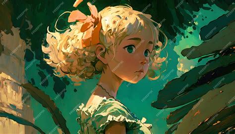 Premium Photo Whimsical Adventure Anime Girl And Cute Frog Monster