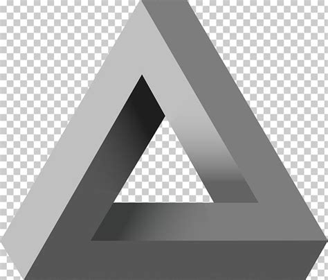 Penrose Triangle Penrose Stairs Impossible Object Geometry PNG Free