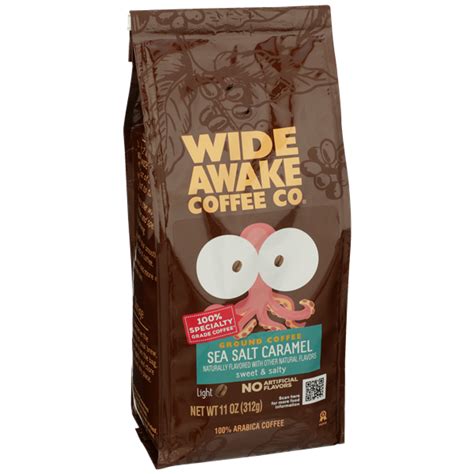 Wide Awake Coffee Co Light Roast Sea Salt Caramel Arabica Ground Coffee Oz Shipt