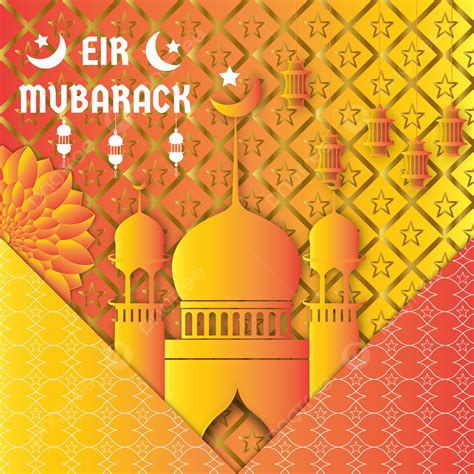 크리 에이 티브 이슬람 축제 Eid 무바라크 배경 디자인 전통적인 벡터 이슬람교도 배경 일러스트 및 사진 무료 다운로드