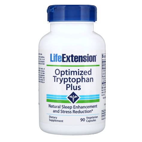 Life Extension Optimized Tryptophan Plus 90 Vegetarian Capsules By