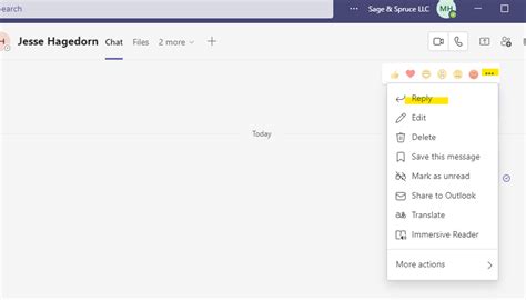 Microsoft Teams Reply To Specific Chat Messages The Marks Group Small Business Consulting