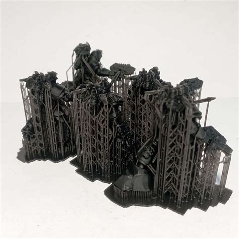 3d Printable White Megalodon Clan Storm Squad With Jetpacks By