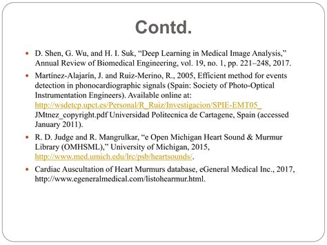 Research Paper Ppt On Heart Sound Classification And Application Ppt
