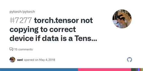 Torch Tensor Not Copying To Correct Device If Data Is A Tensor With