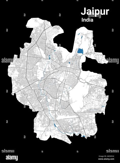 Jaipur Map Detailed Map Of Jaipur City Administrative Area Cityscape
