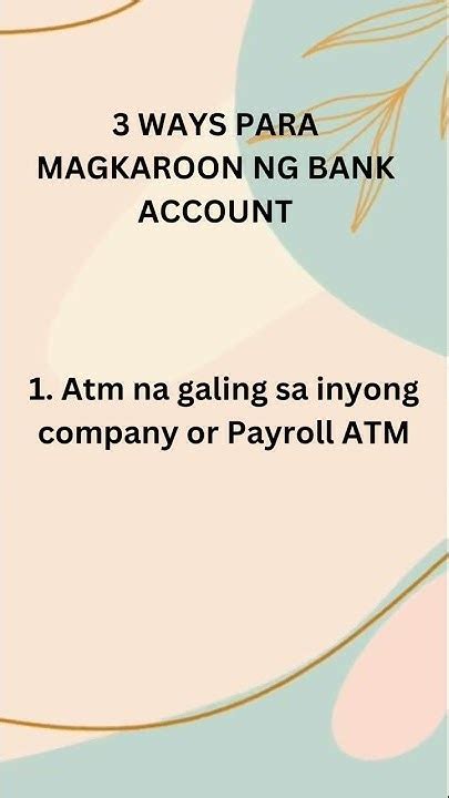 PAANO MAGKAROON NG BANK ACCOUNT PARA SA LOAN SA SSS? | Marjorie Tapang ...