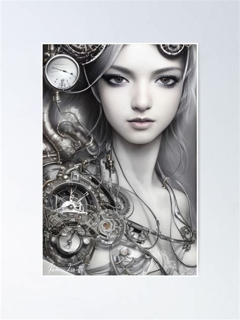 Anastasia Steampunk Girl Portrait Poster For Sale By Kamiri Redbubble