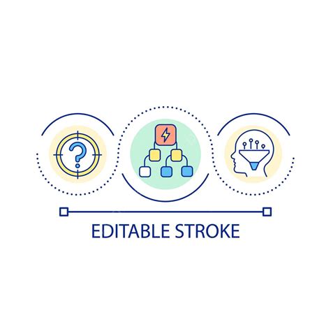 Complex Structure Loop Concept Icon Color Think Drawing Vector Color