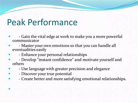 Peak Performance Coaching Ppsx