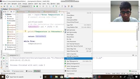 Write A Python Program Convert Celsius To Fahrenheit Youtube