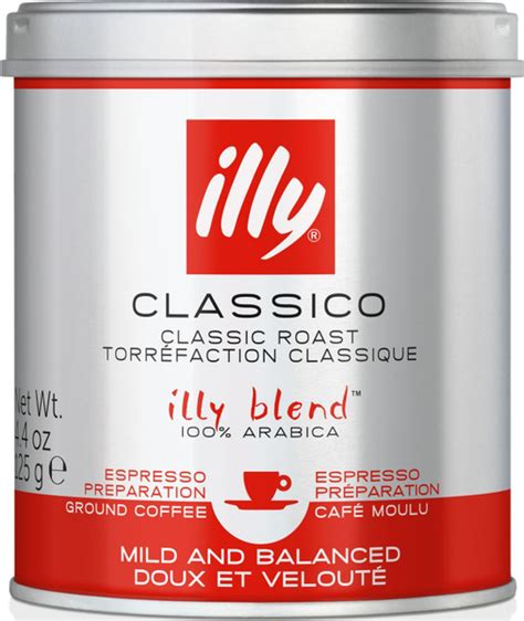 Кофе молотый Illy Classico Espresso арабика банка 125 г Италия купить с доставкой по
