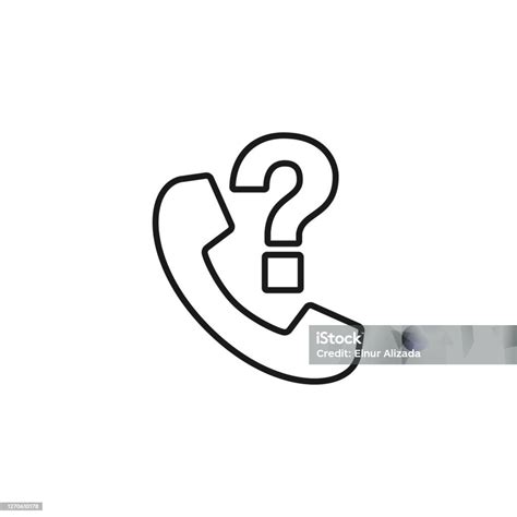 呼救或資訊圖示通過電話說明提問未知呼叫符號向量插圖電話和問號手持設備圖示呼叫説明和支援服務圖示向量圖形及更多互聯網圖片 Istock