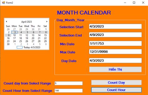 bài 10 lập trình c winform cách dùng datetimepicker monthcalendar