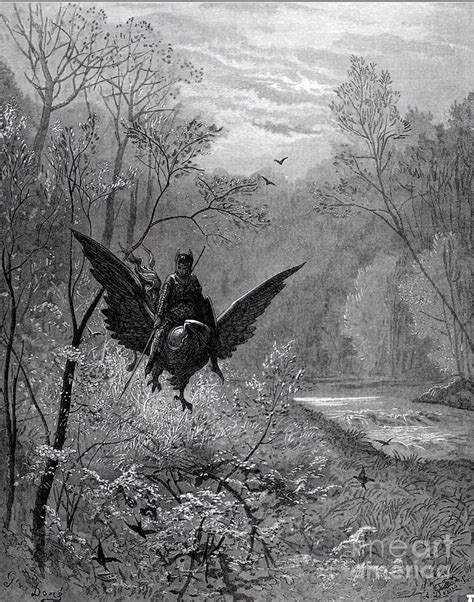 Rugerro On A Hippogriff Gustave Dore Painting By Reynolds Paul Pixels