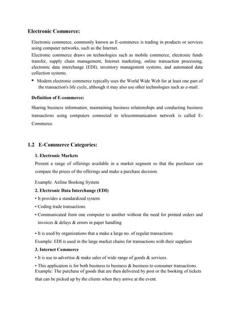 A Presentation On E Commerece Pptx Internet Computing