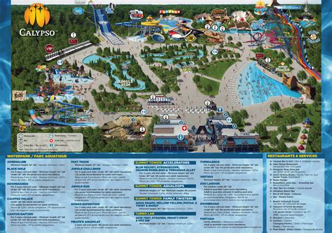 Calypso Theme Waterpark Map And Brochure 2019 2023