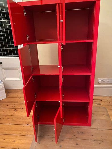Ikea Kallax With Doors Redhigh Gloss For Sale In Rathmines Dublin From