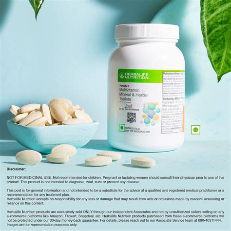 Herbalife Multivitamin Mineral And Herbal Tablets Plus Tablets Herbal Nutri