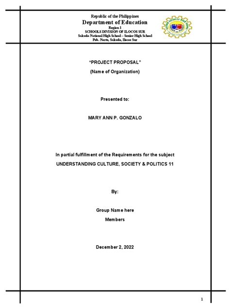 11 Luna Group 9 Project Proposal Activity Non Govt Inst Pdf