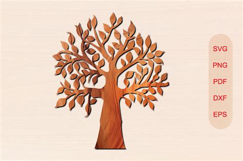 Tree Laser Cut SVG File Creative Fabrica