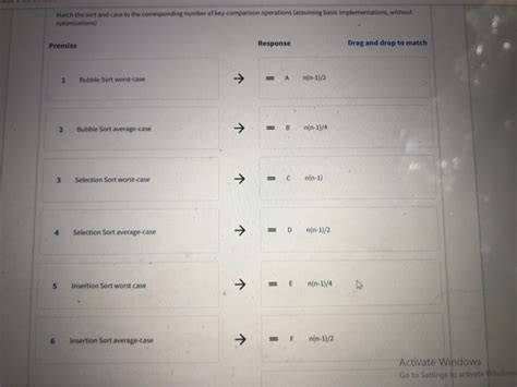Solved Match The Sort And Case To The Corresponding Number Chegg Com