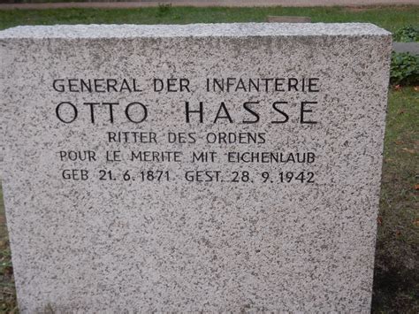 Gen Otto Hasse 1871 1942 Find A Grave Memorial