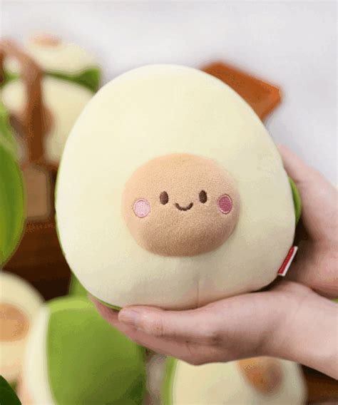[당일발송] 코튼푸드 아보카도 모찌낮잠쿠션 인형키링 세트 애착인형 친구생일선물 에이블리