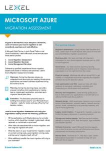 Microsoft Azure Migration Assessment Lexel