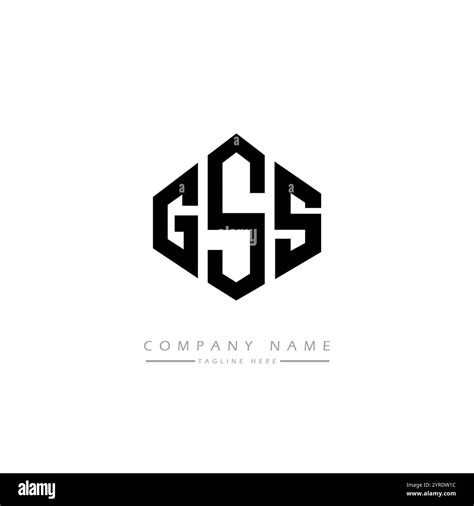 Gss Letter Logo Design With Polygon Shape Gss Polygon And Cube Shape
