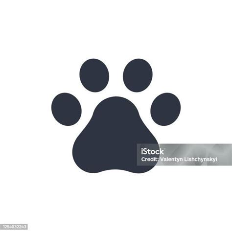 개 발 발자국 흰색 배경의 벡터 기호 아이콘에 대한 스톡 벡터 아트 및 기타 이미지 아이콘 발자국 작은 Istock