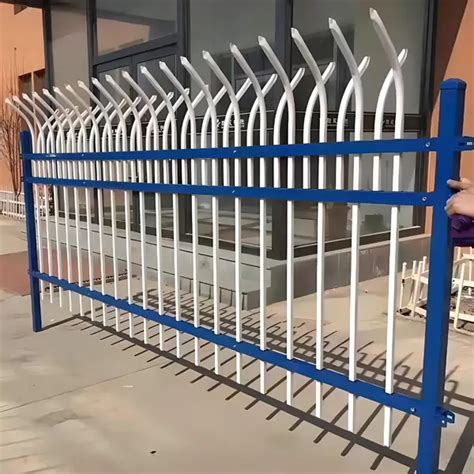 Welded Steel Picket Bow Top Wrought Iron Fence Yeson