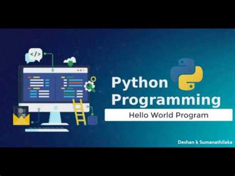 First Python Program Hello World Tutorial YouTube