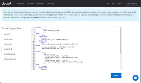 Mysql Formatter How To Make Beautiful Code