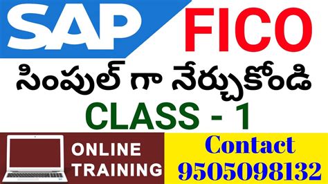 SAP FICO CLASS 1 SAP FICO Tutorial For Beginners SAP FICO Online