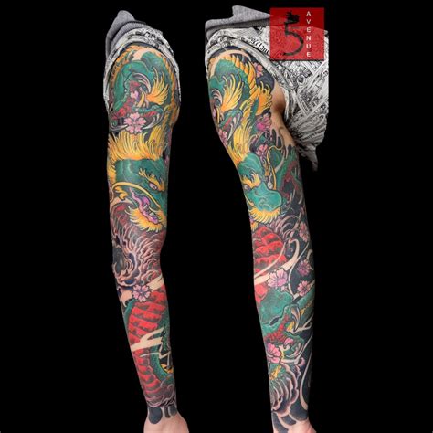 Tatouage Dragon Sur Tout Le Bras Laurent